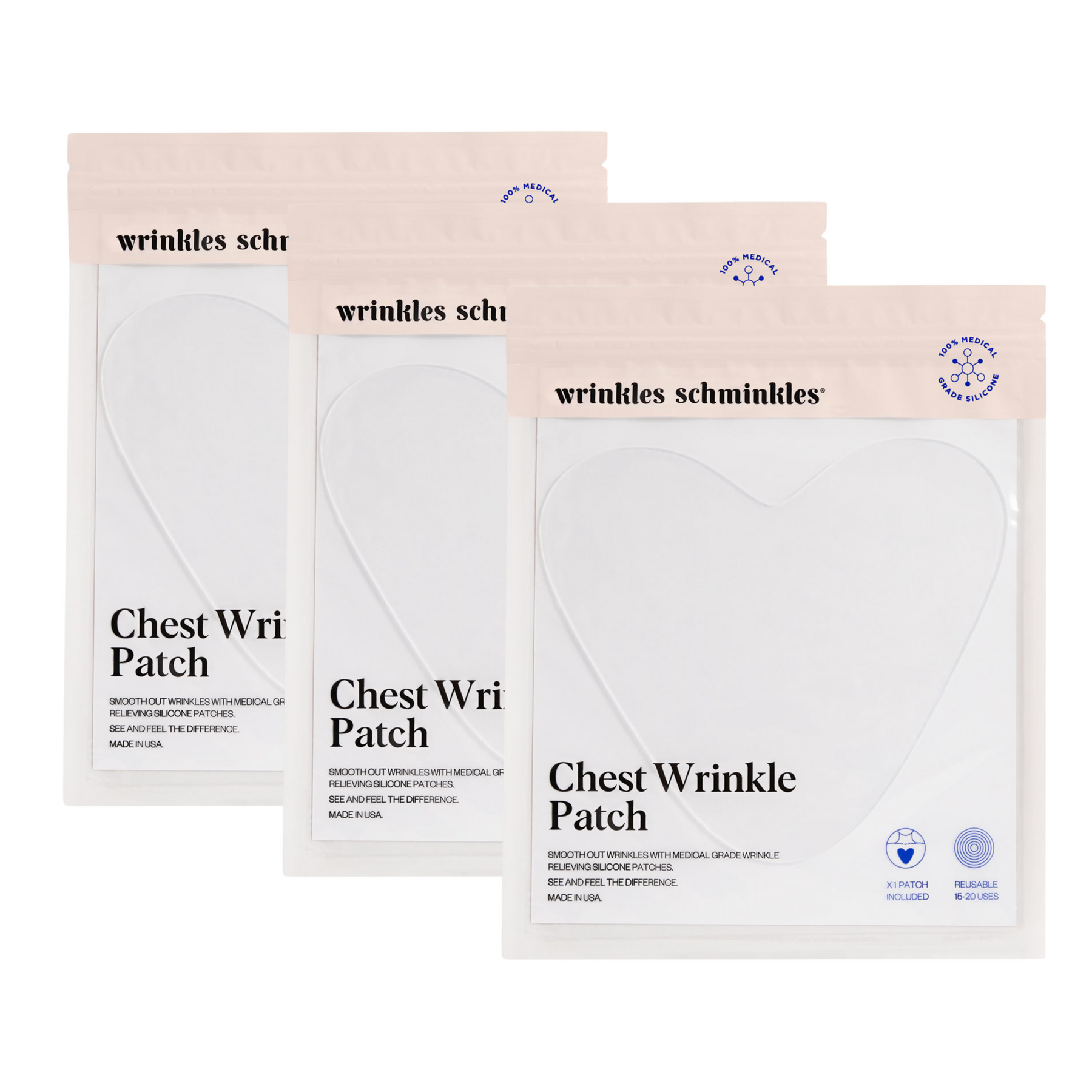 Chest Wrinkle Patch | Smooth Chest, Cleavage and Decolletage Wrinkles ...