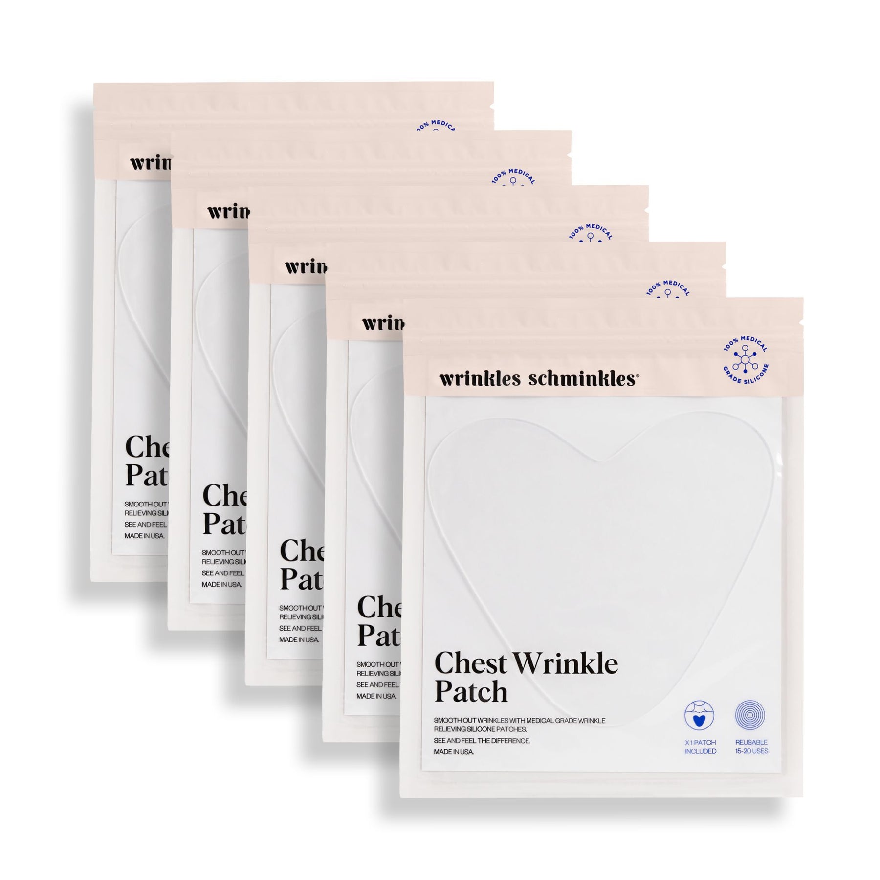 Chest Wrinkle Patch | Smooth Chest, Cleavage and Decolletage Wrinkles ...